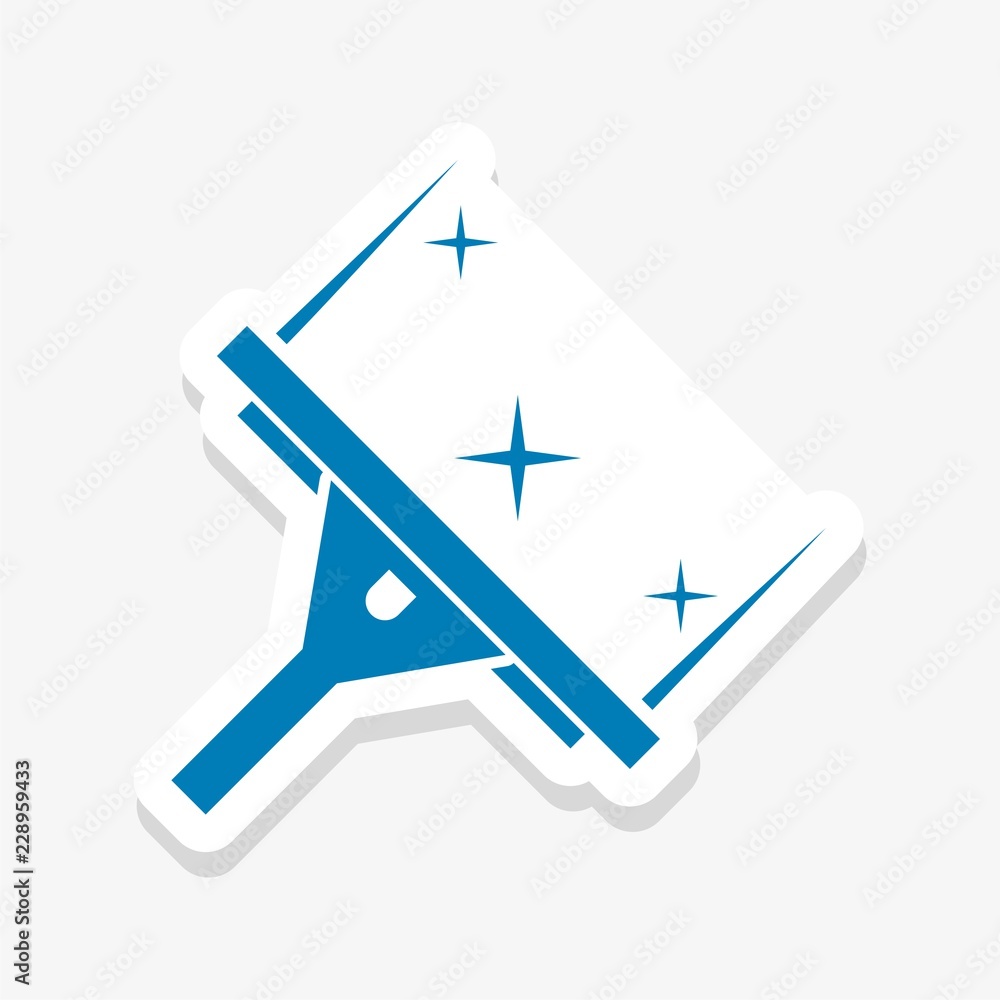 Window Washing Cleaning logo sticker Stock Illustration | Adobe Stock