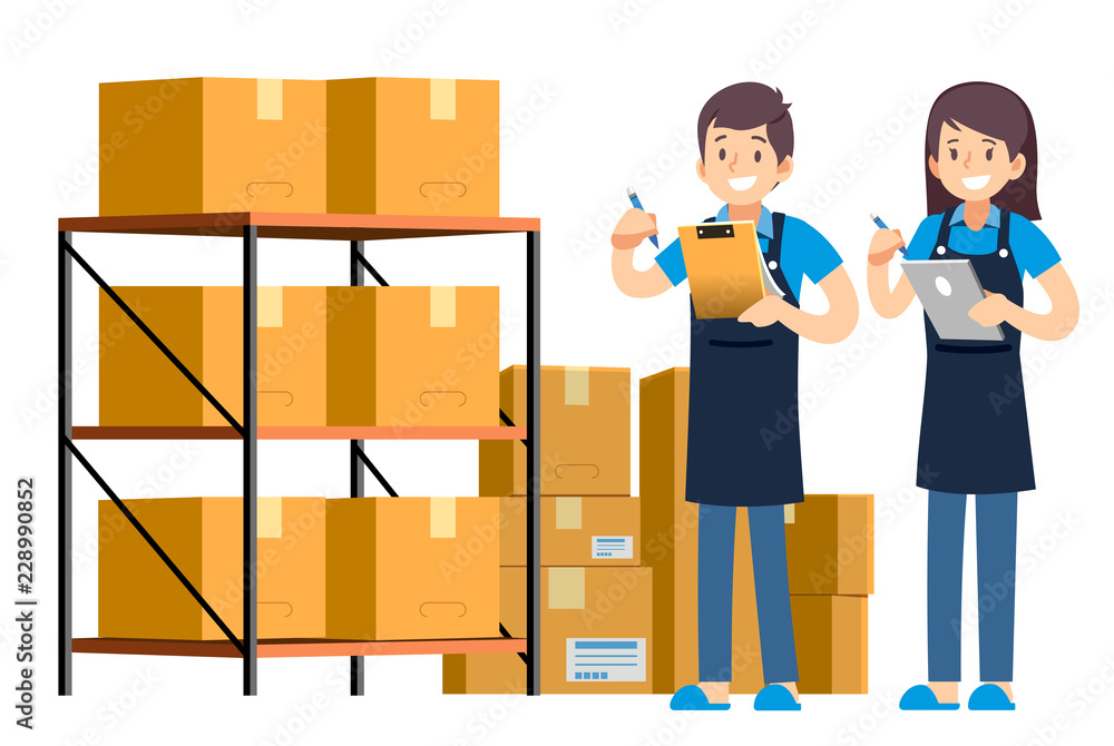 Check the goods in stock before sending it to a customer. Beginning of ...