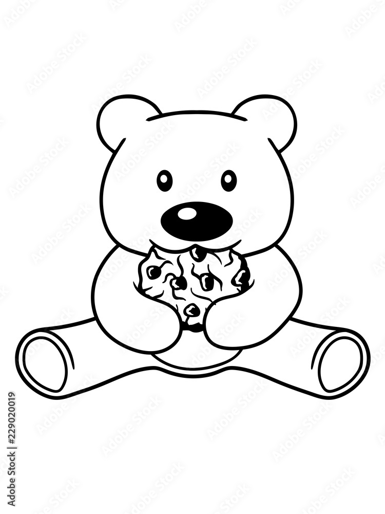 essen cookie keks hunger lecker knabbern bär süß niedlich sitzen klein ...