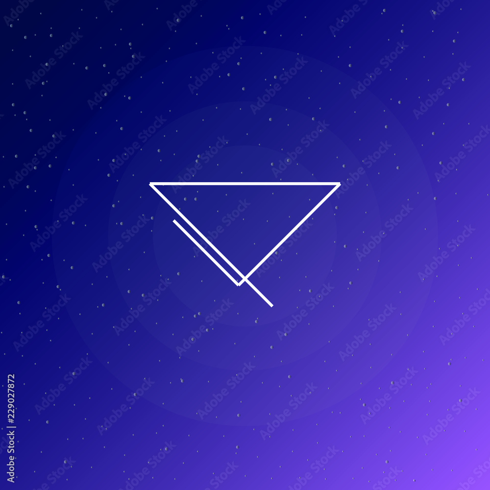 Geometric logo design. Night sky vector Stock Vector | Adobe Stock