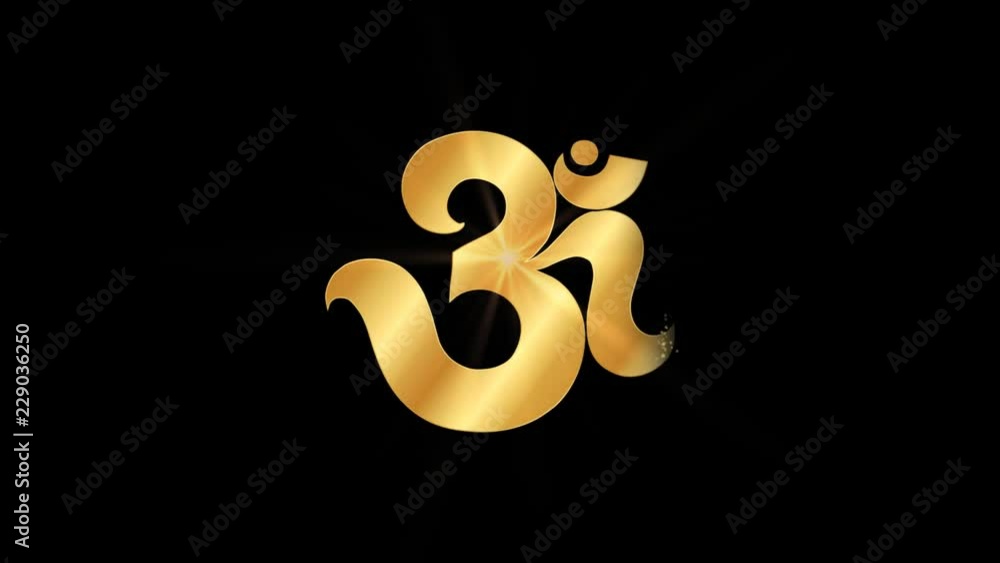 Aum Religious symbol Particles Animation, Magical Particle Dust ...