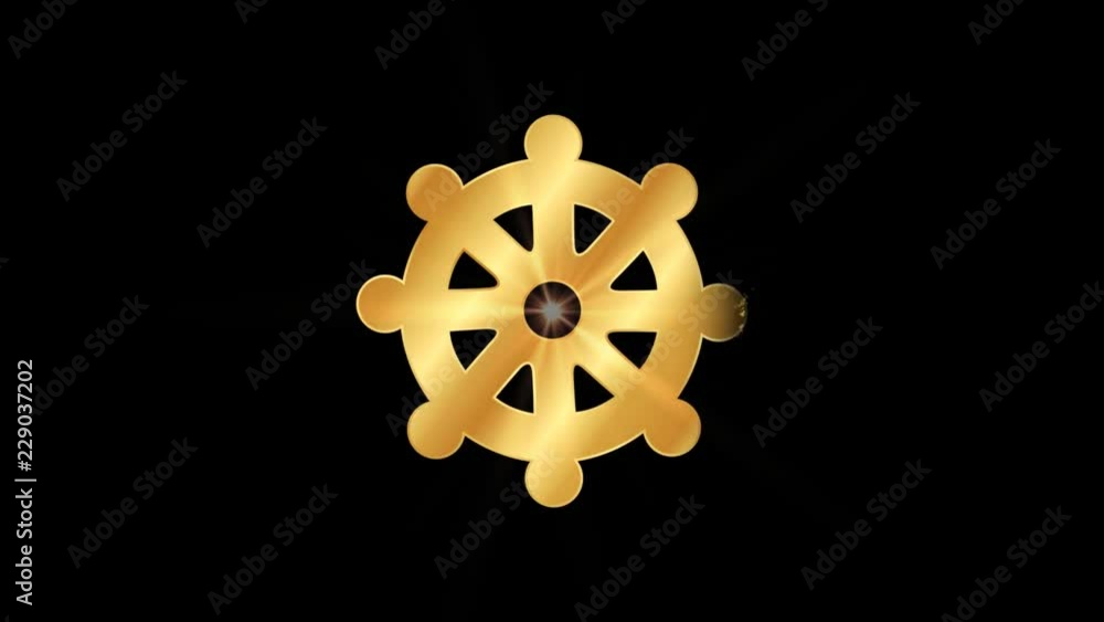Dharmachakra Religious symbol Particles Animation, Magical Particle ...