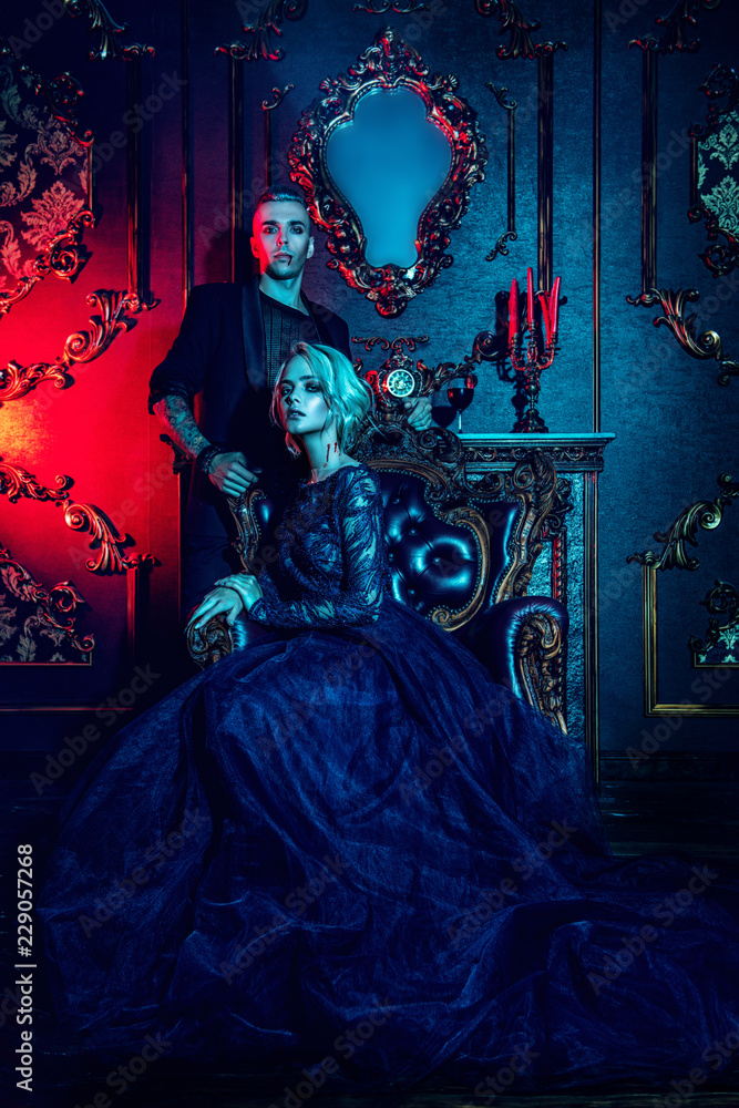 classic interior and vampires Stock-Foto | Adobe Stock