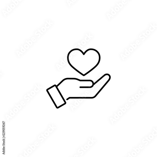 Heart In Hand Symbol