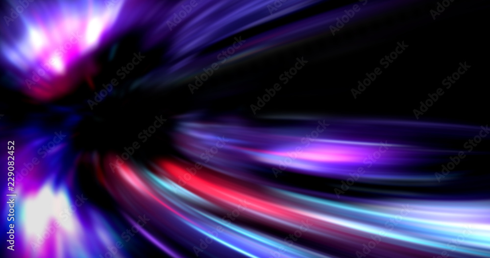 Сolorful abstract radiant flash. Explosion hyper acceleration race for ...