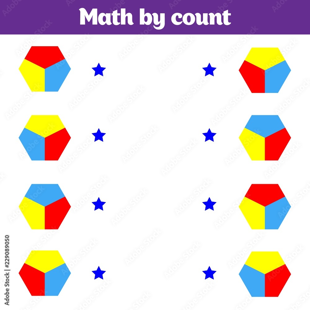 Visual Educational Game for children. Worksheet for preschool kids ...