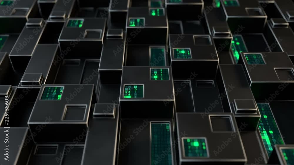 Futuristic technology panel with digital code. Abstract sci-fi engineering concept. Seamless ...