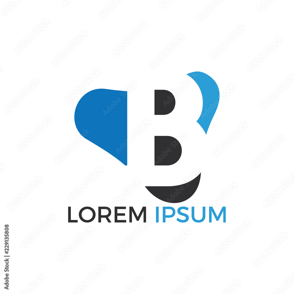 Initial letter B vector logo design. Letter b business vector logo ...