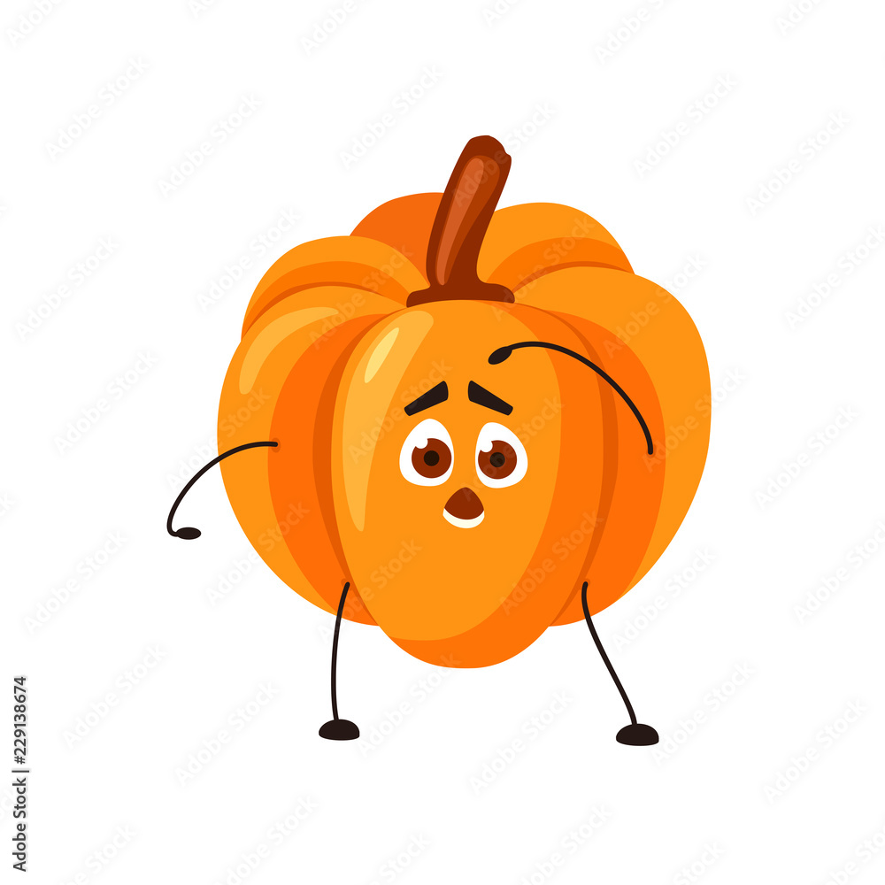 Surprised Pumpkin Face