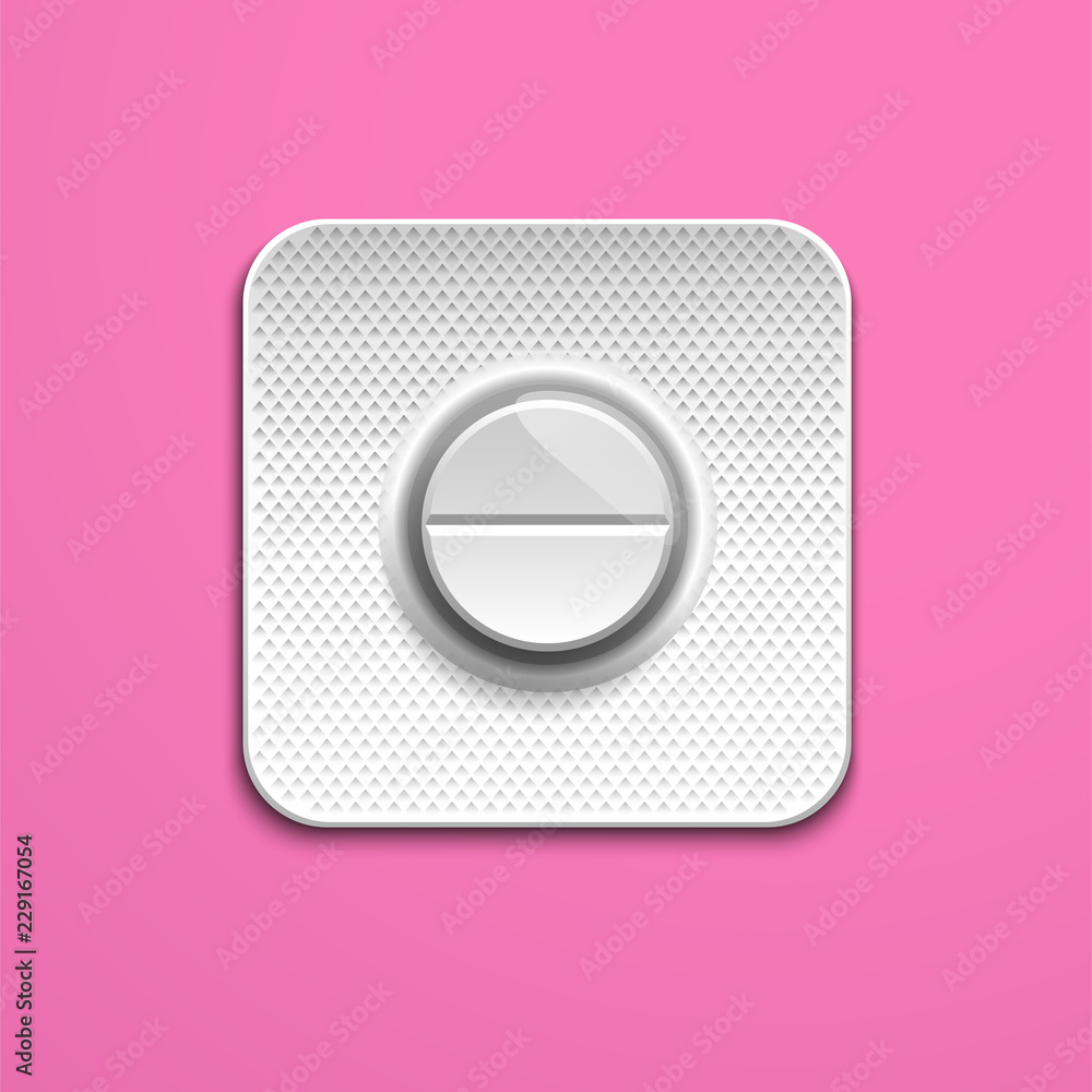 Pink Medicine pill in Blister Pack on pink background , pharmaceutical ...