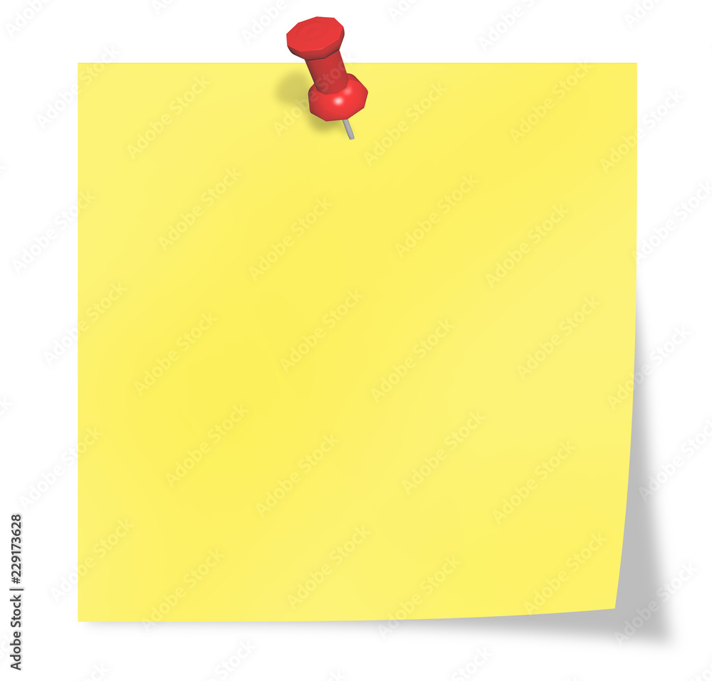 Yellow post it Stock Illustration | Adobe Stock