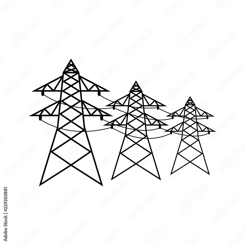 Power Lines Black And White