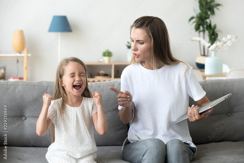 Woman Yelling At Child
