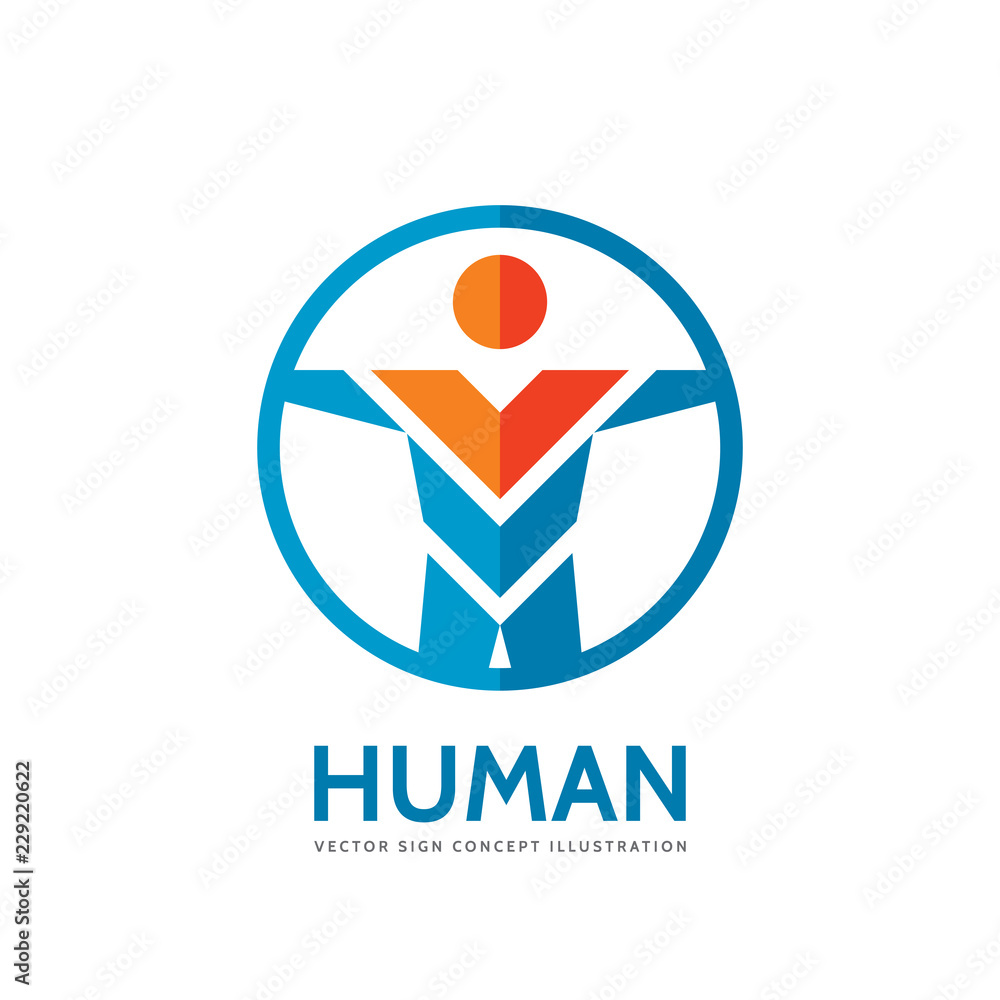 Abstract Human Logo
