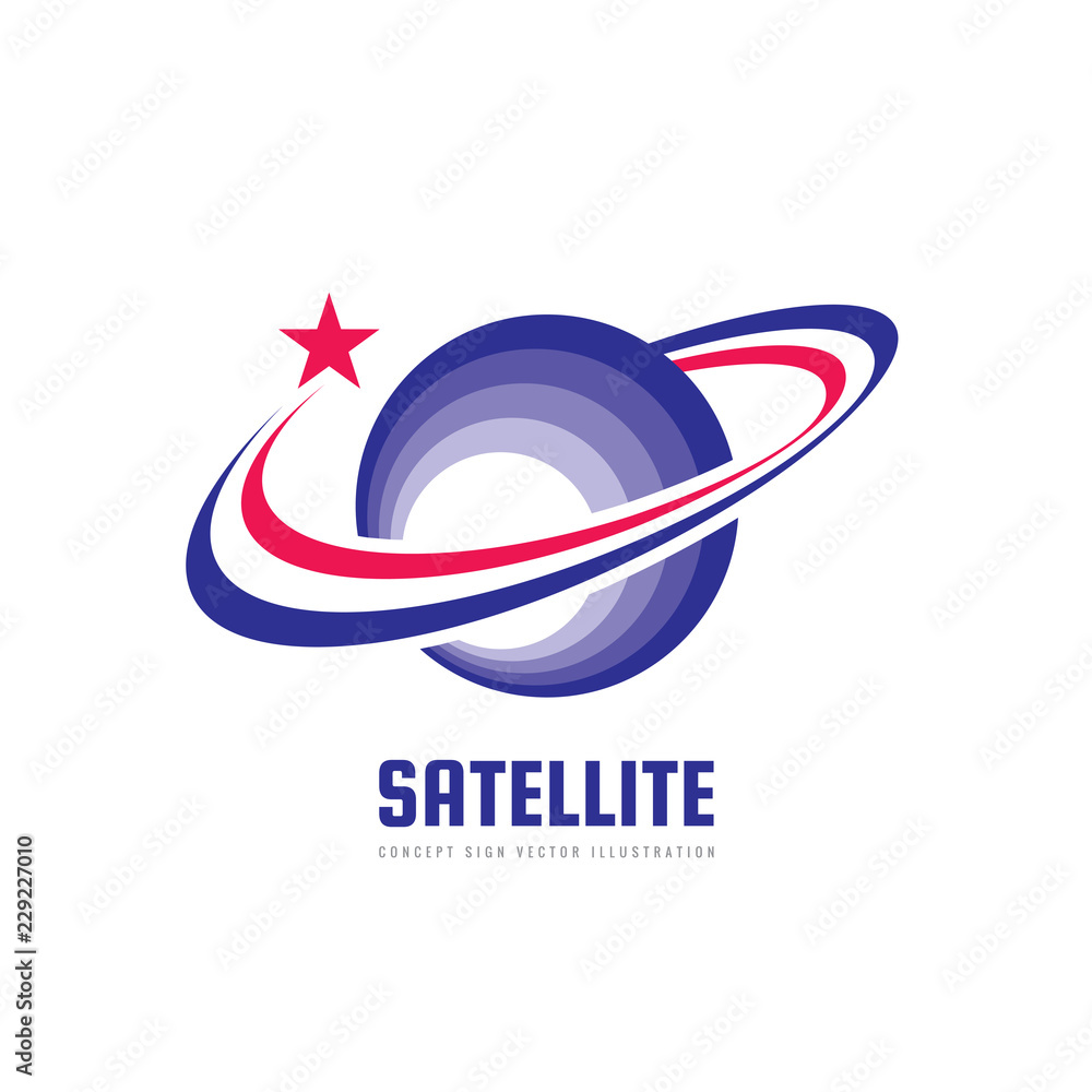 Satellite Logo Vector