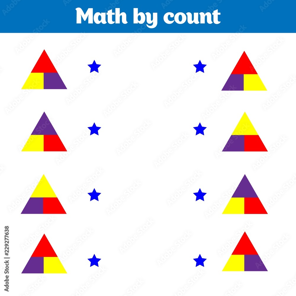 Visual Educational Game for children. Worksheet for preschool kids ...