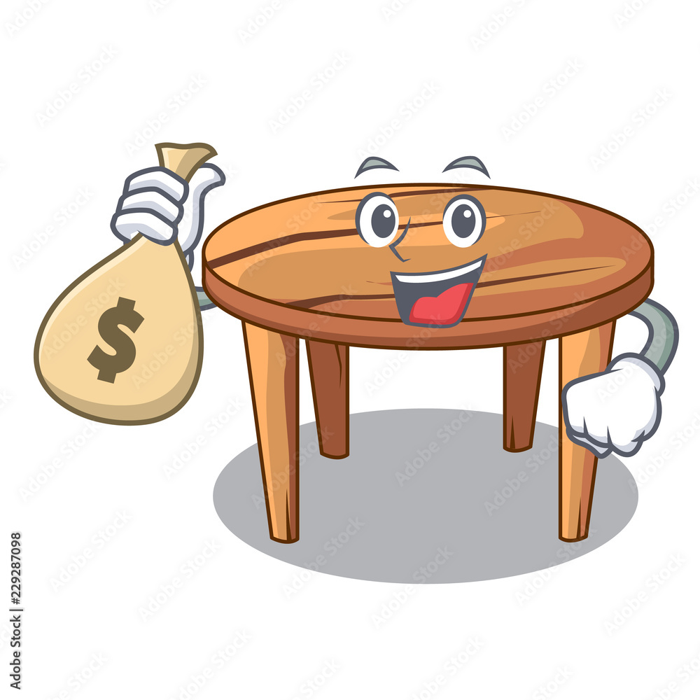 Money On Table Clipart