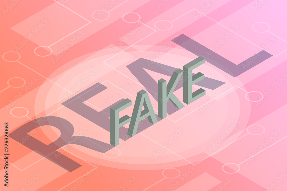 real or fake information isometric data comparison with modern gradient ...