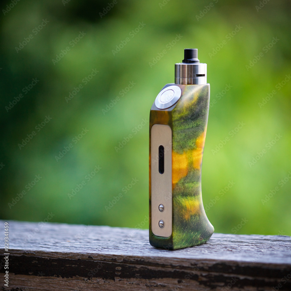 high end yellow green stabilized wood regulated box mods with ...
