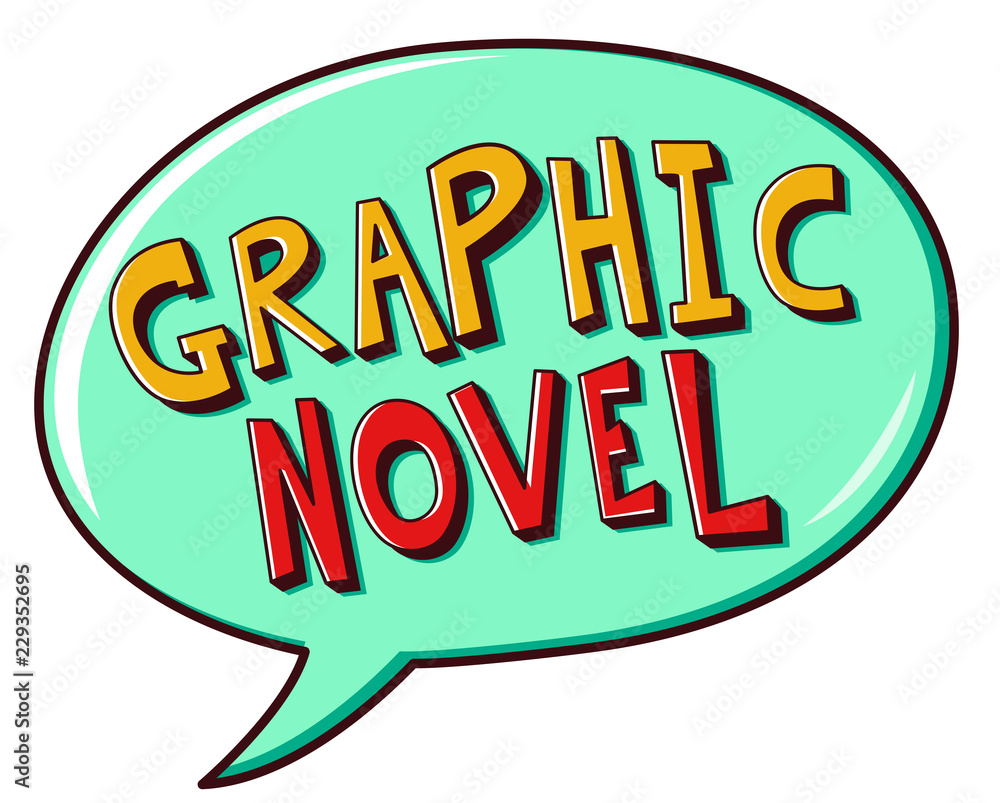 Graphic Novel Speech Bubble Illustration Stock Vector | Adobe Stock