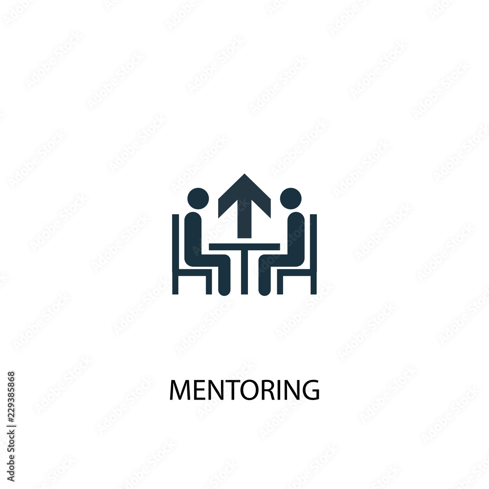 Mentoring icon. Simple element illustration. Mentoring concept symbol ...