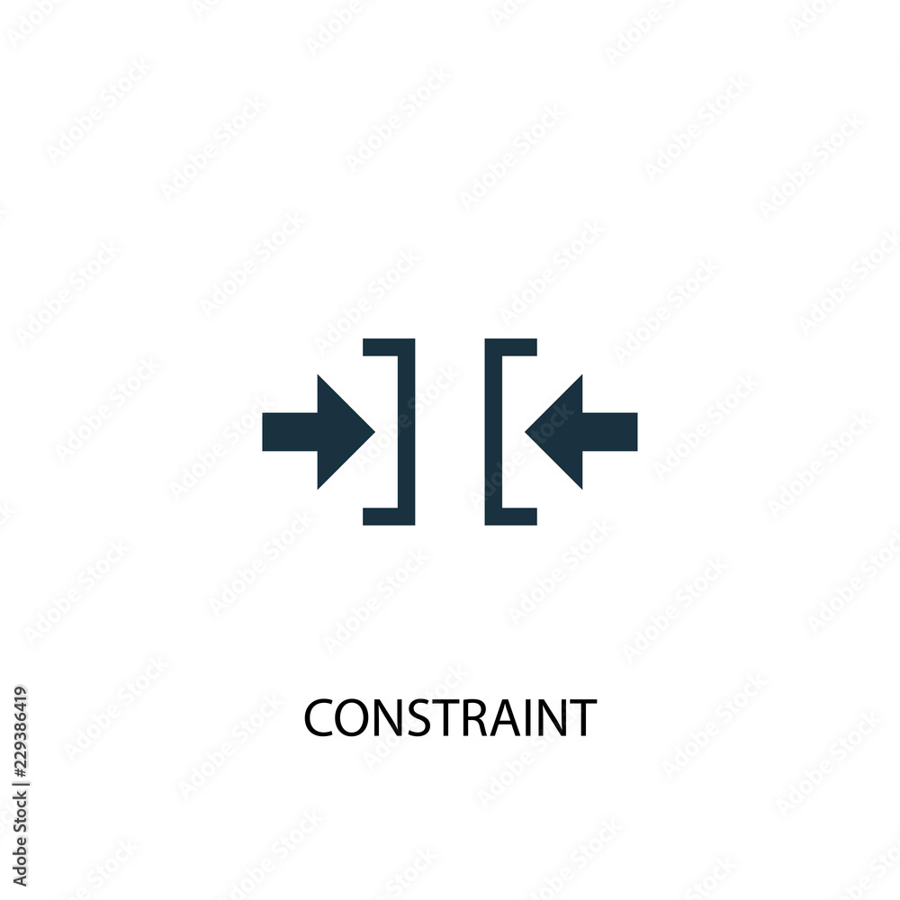 constraint icon. Simple element illustration. constraint concept symbol ...