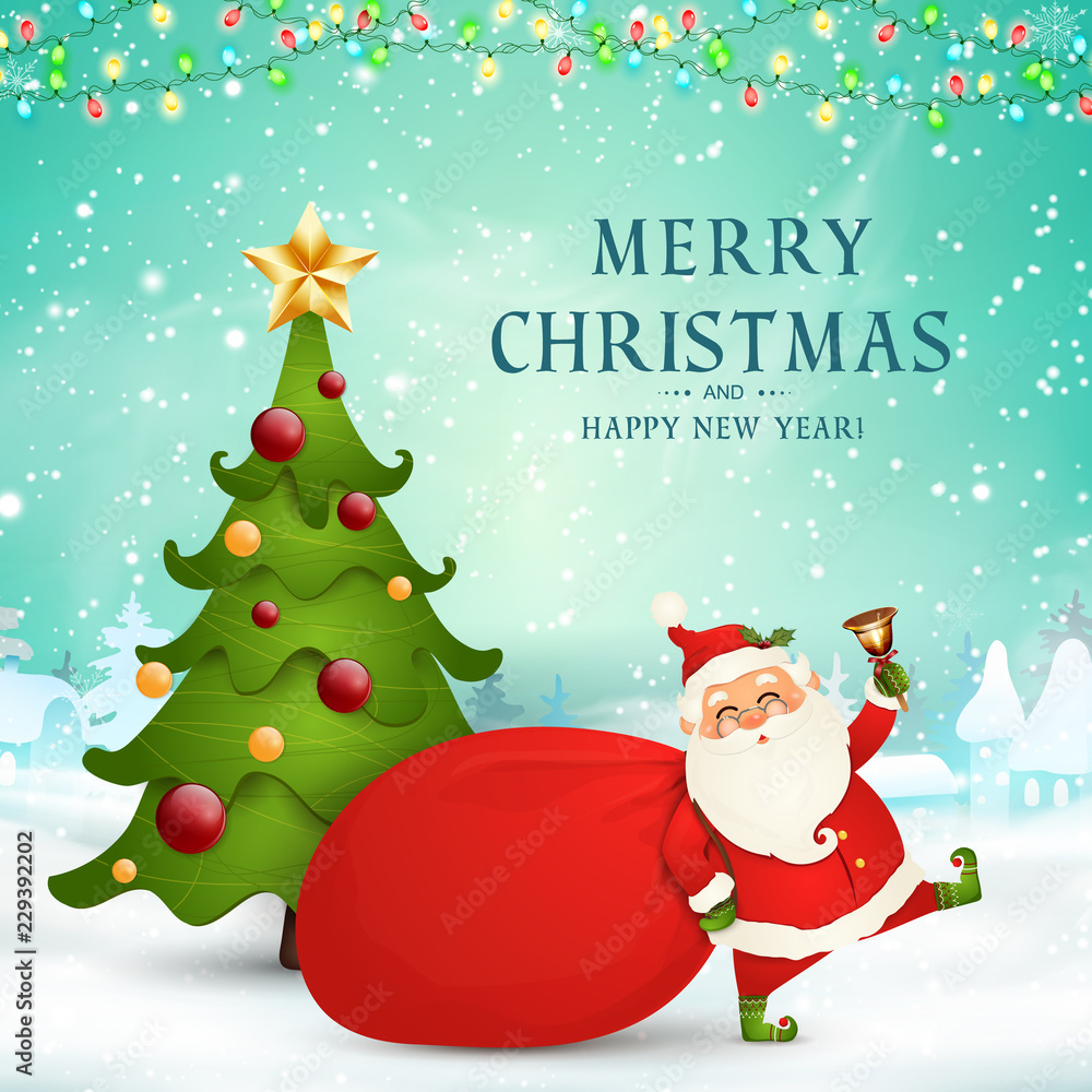 Merry Christmas Cute Santa