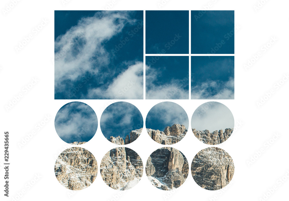 Grid Shape Photo Masks Set Stock Template | Adobe Stock