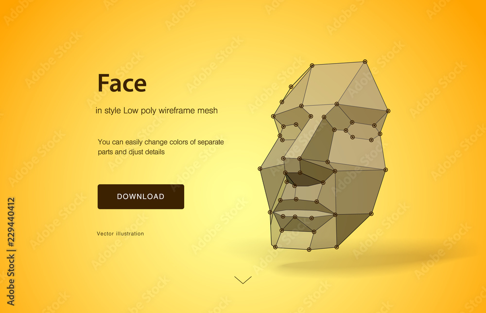 Concept of face scanning. Concept of face detection by scanning ...