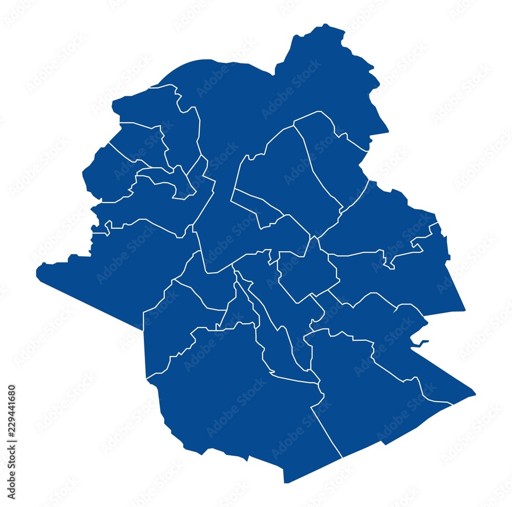 Poster Map of Brussels – Wall Art | UkPosters