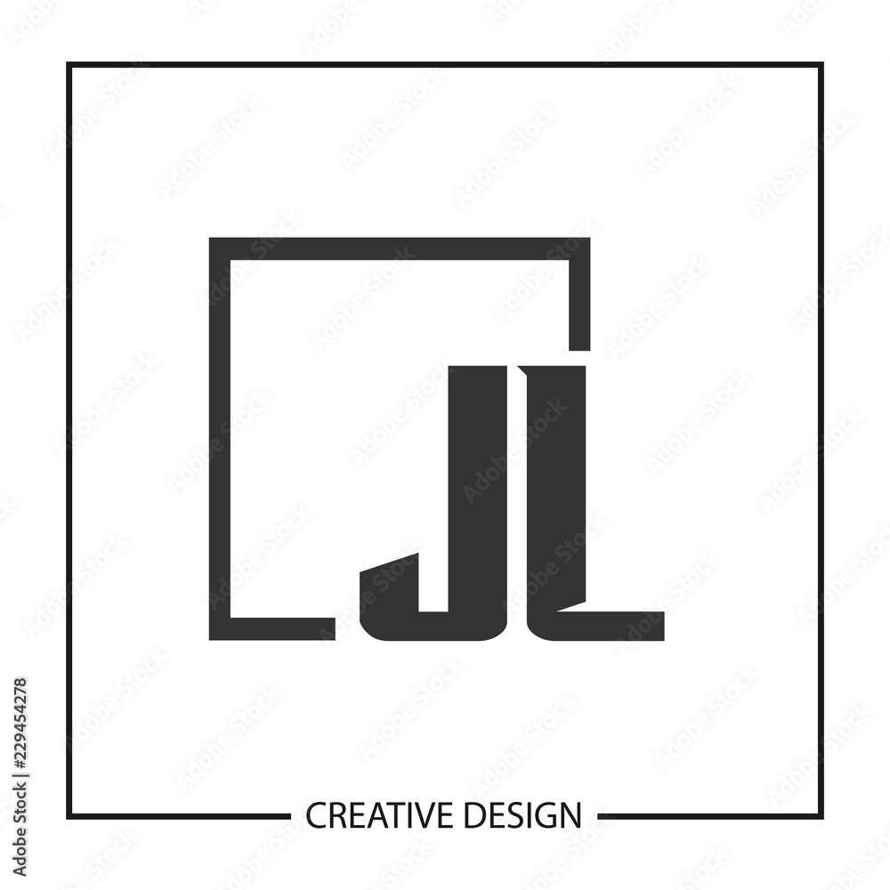 Initial Letter JL Logo Template Design Stock Vector | Adobe Stock