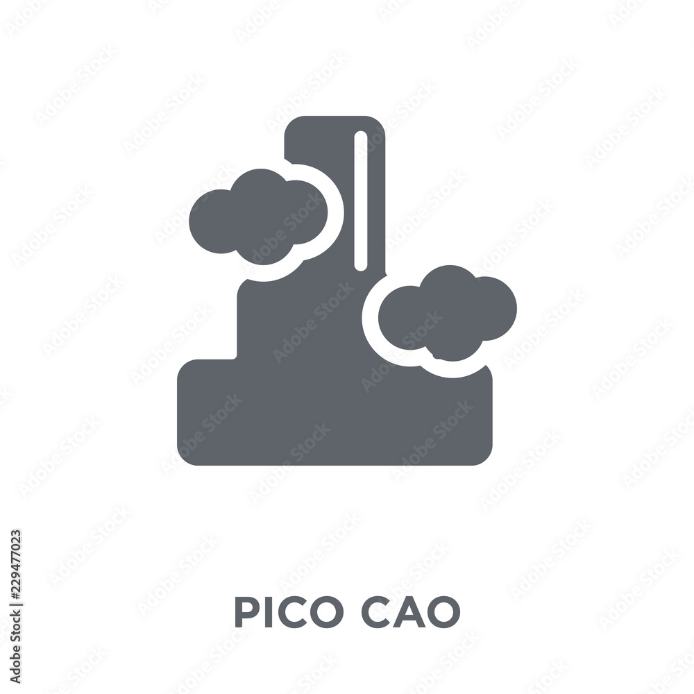 Pico cao icon from Africa Symbols collection. Stock Vector | Adobe Stock
