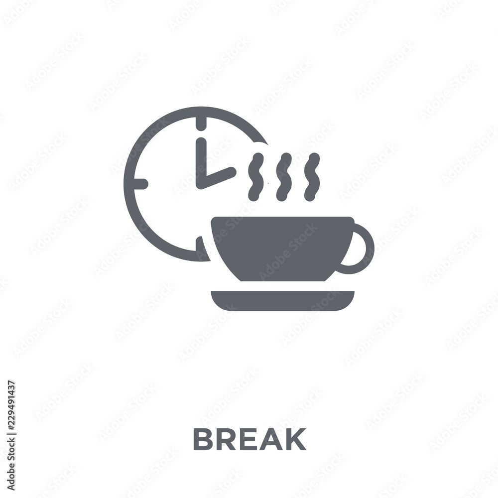 Break icon from collection. Stock Vector | Adobe Stock