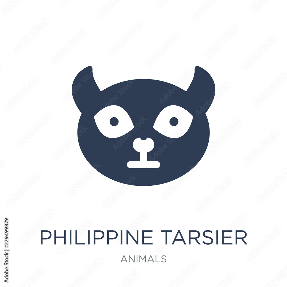 Philippine tarsier icon. Trendy flat vector Philippine tarsier icon on ...