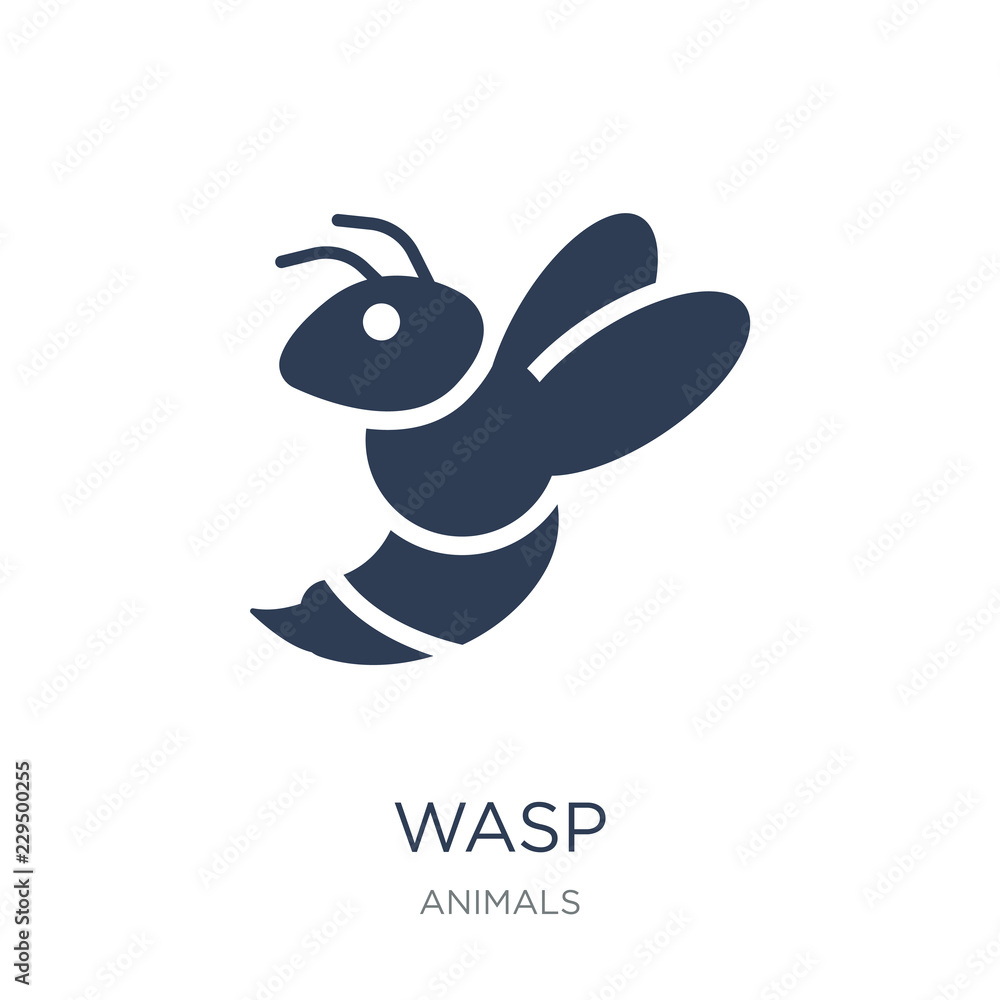 Wasp icon. Trendy flat vector Wasp icon on white background from ...
