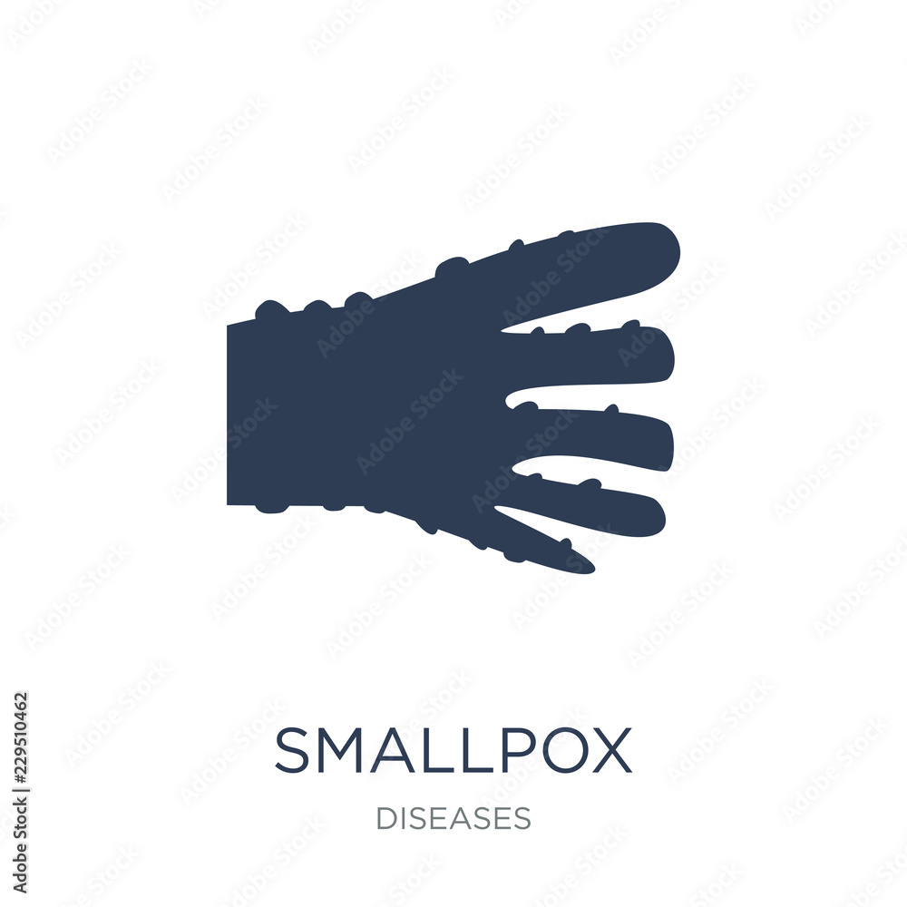 Smallpox icon. Trendy flat vector Smallpox icon on white background ...