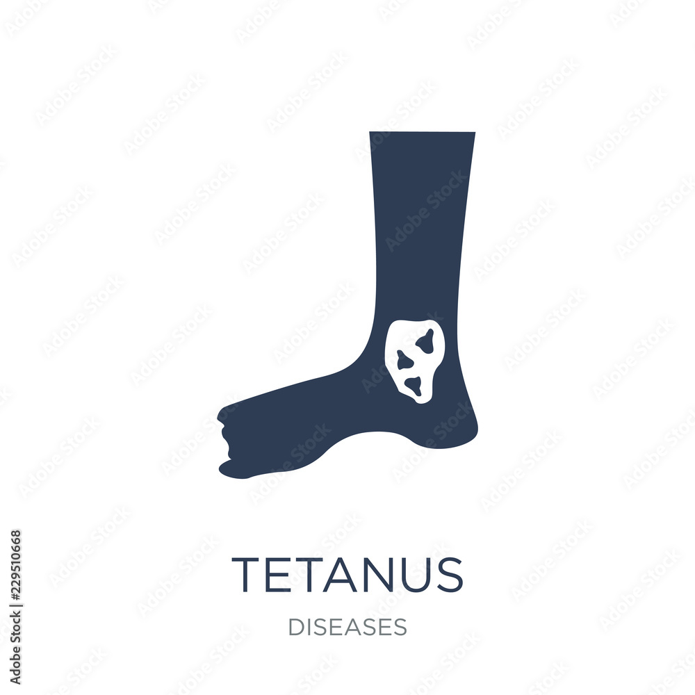 Tetanus icon. Trendy flat vector Tetanus icon on white background from ...
