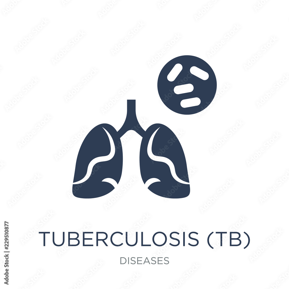 Tuberculosis (TB) icon. Trendy flat vector Tuberculosis (TB) icon on white background from ...