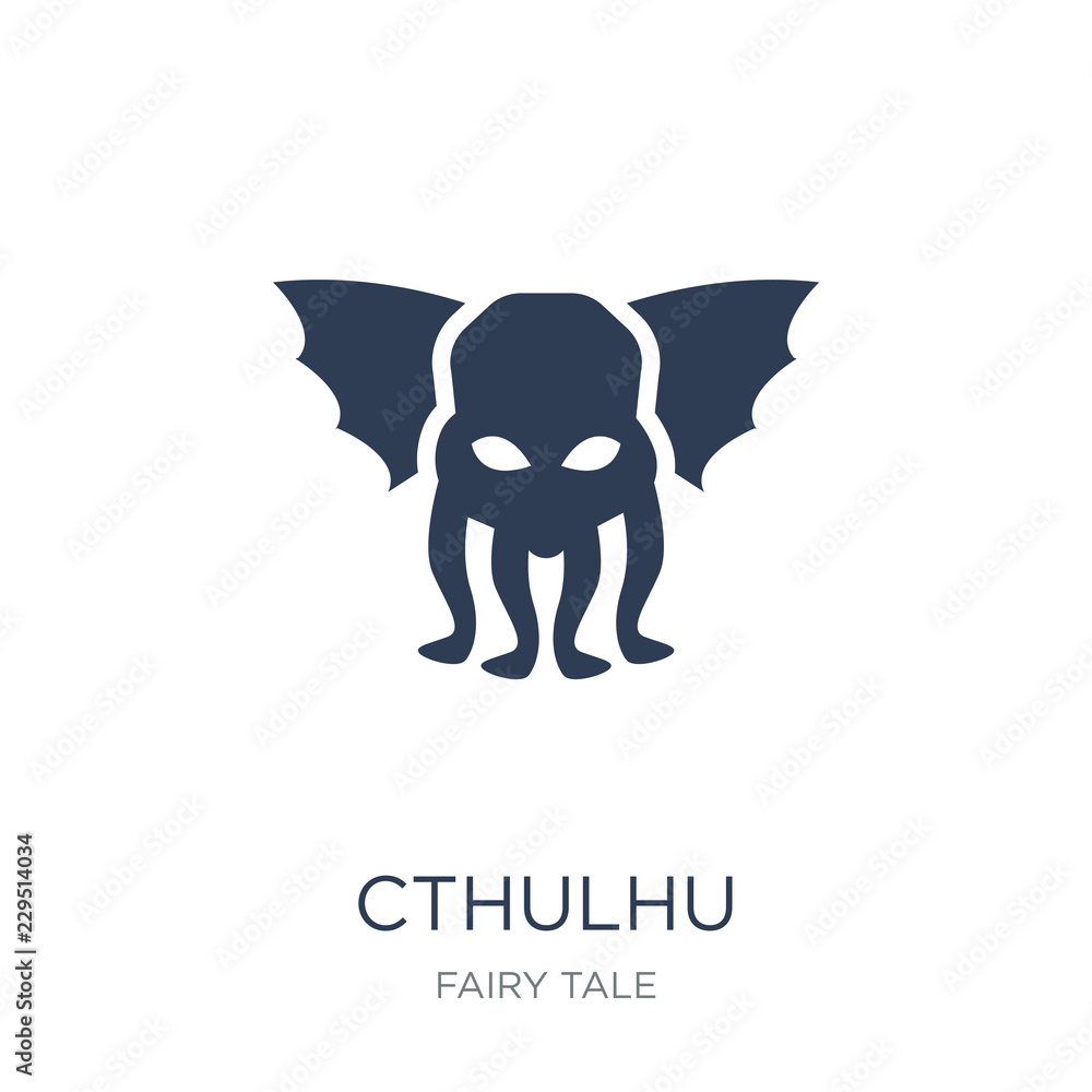 Cthulhu icon. Trendy flat vector Cthulhu icon on white background from ...