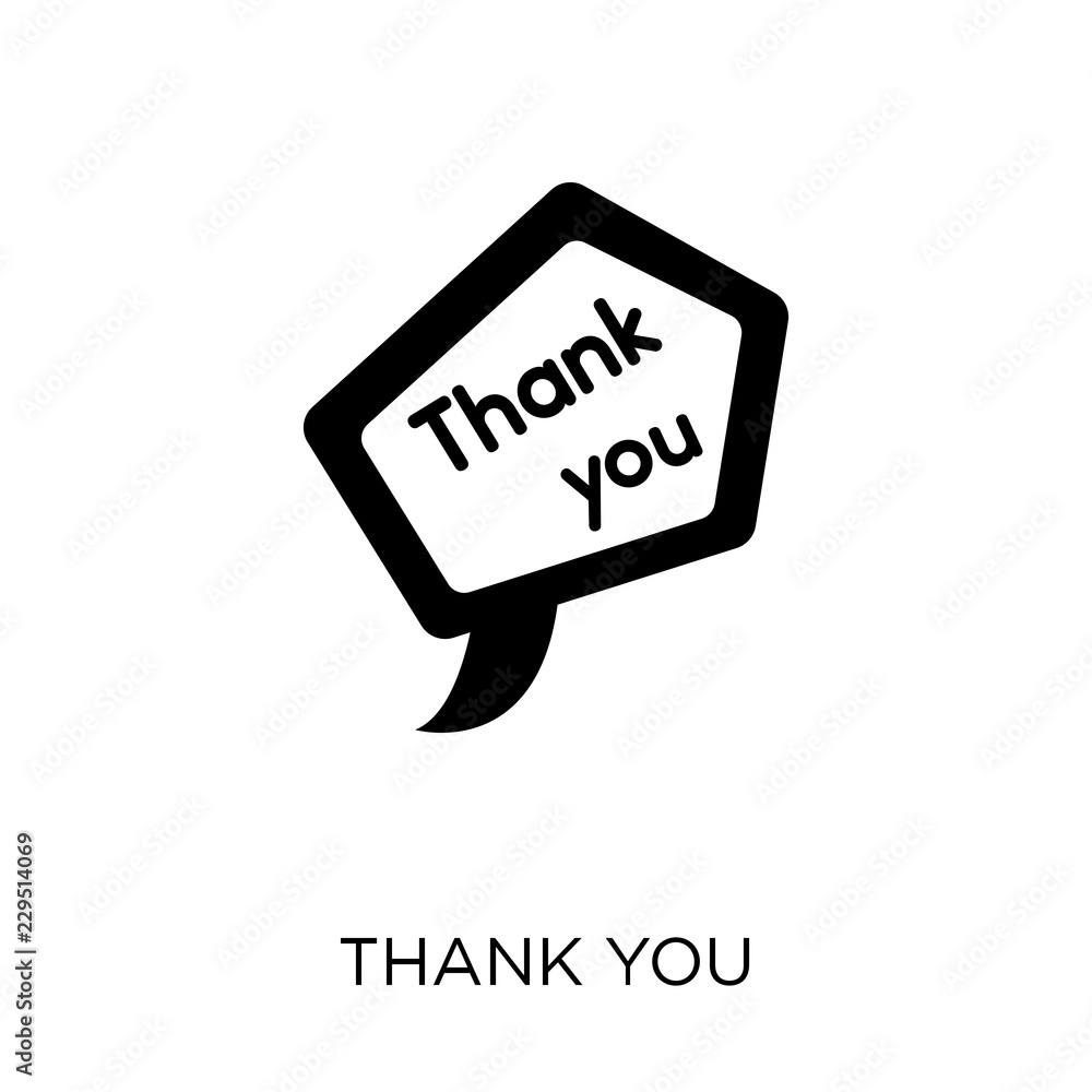 Thank you icon. Thank you symbol design from United states of america ...