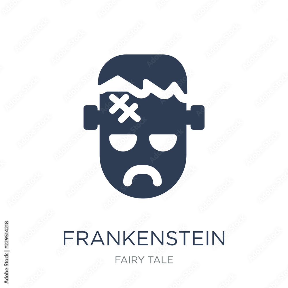 Frankenstein icon. Trendy flat vector Frankenstein icon on white ...