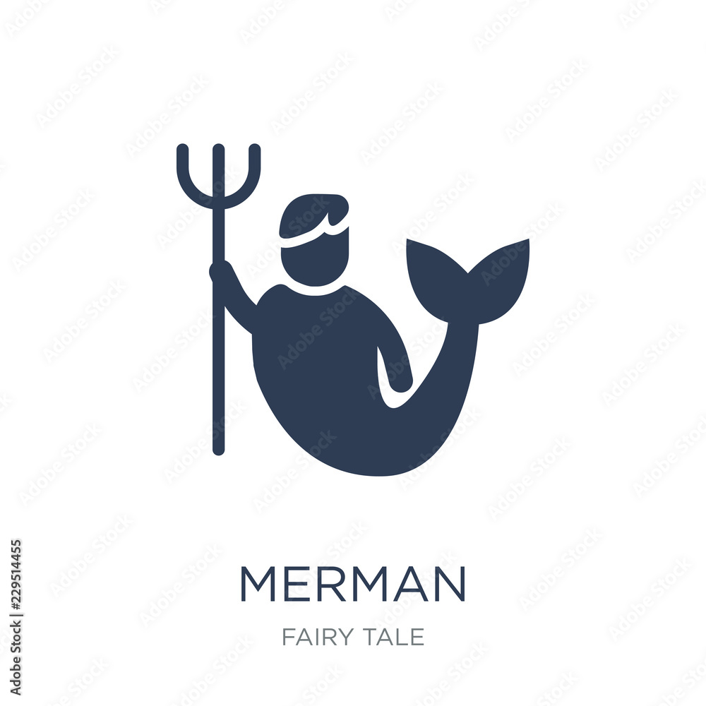 merman-icon-trendy-flat-vector-merman-icon-on-white-background-from