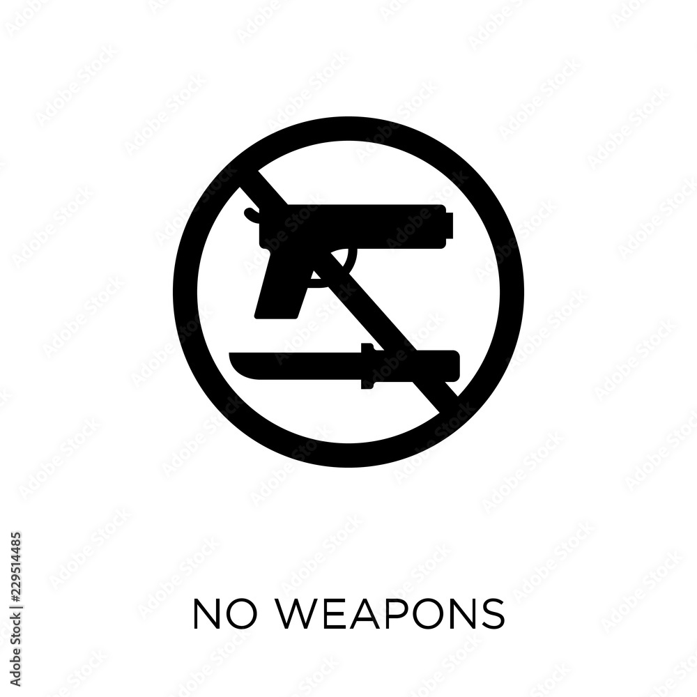 No weapons icon. No weapons symbol design from Political collection ...
