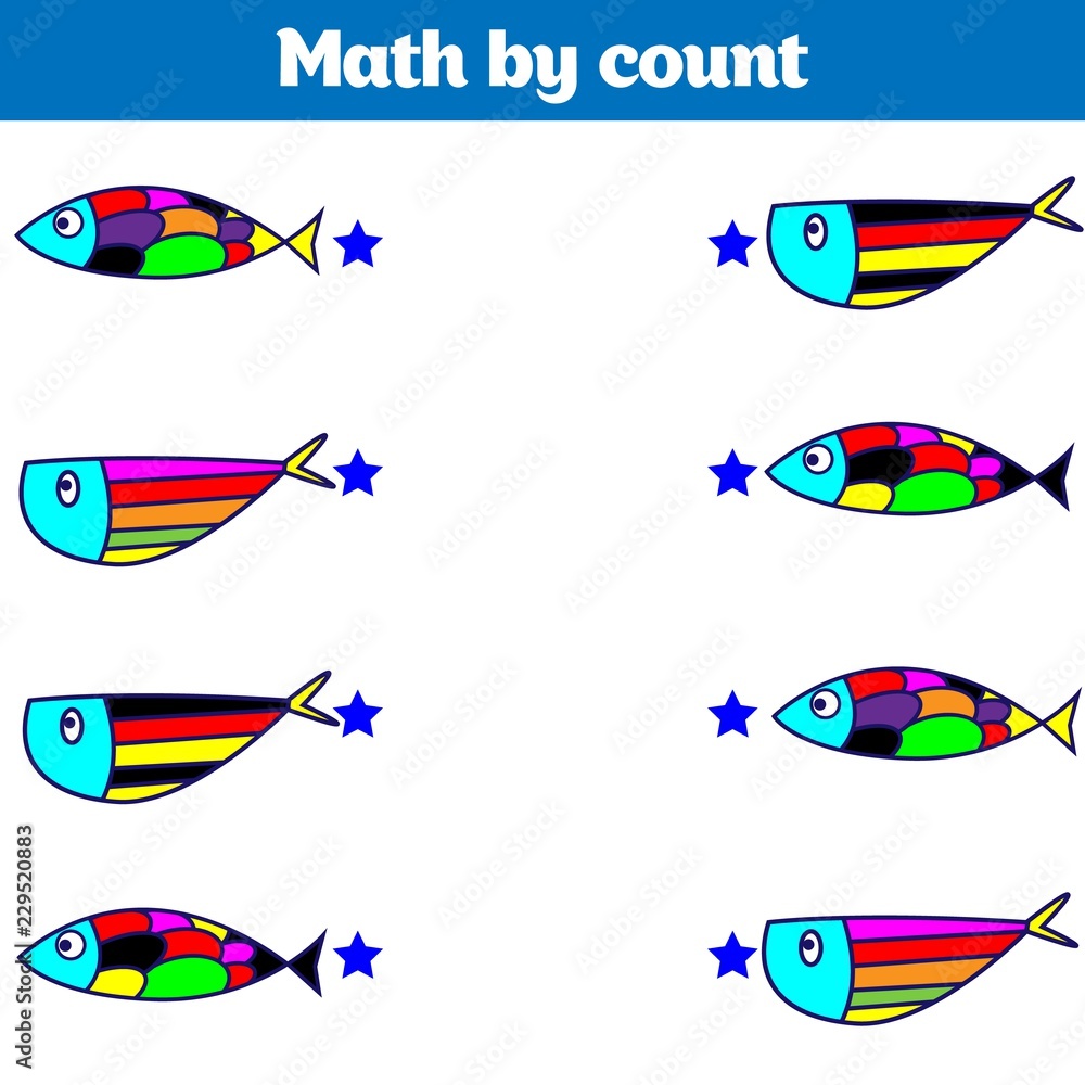 Visual Educational Game for children. Worksheet for preschool kids ...