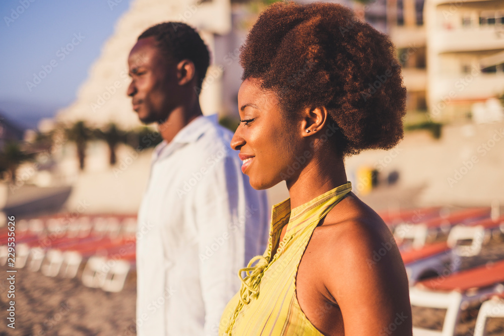 Young Black People Smiling