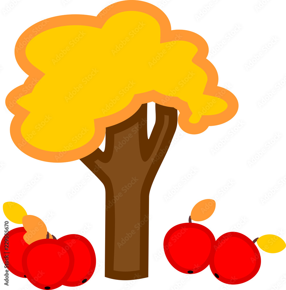 Fell From The Tree Clipart