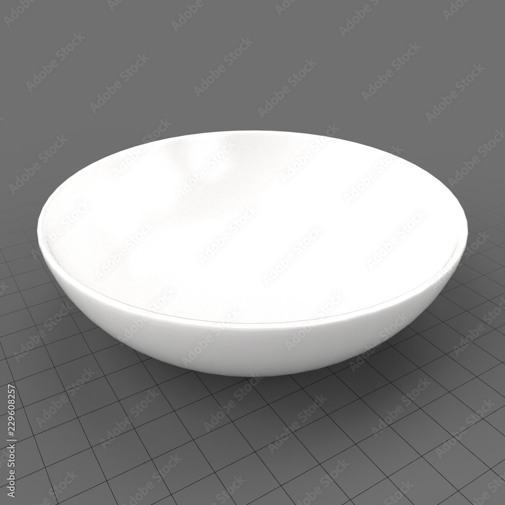 Modern bowl Stock 3D asset | Adobe Stock