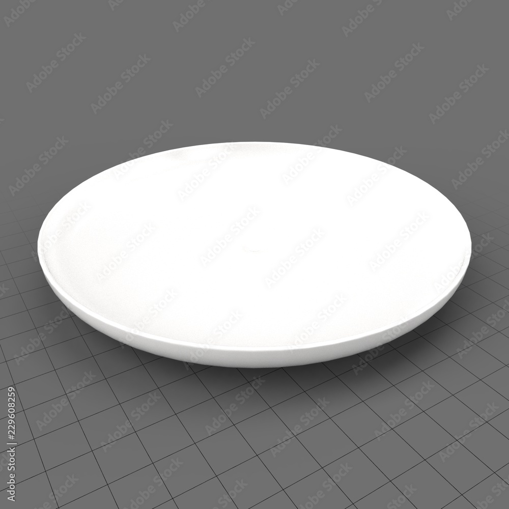 Modern dinner plate Stock 3D asset | Adobe Stock