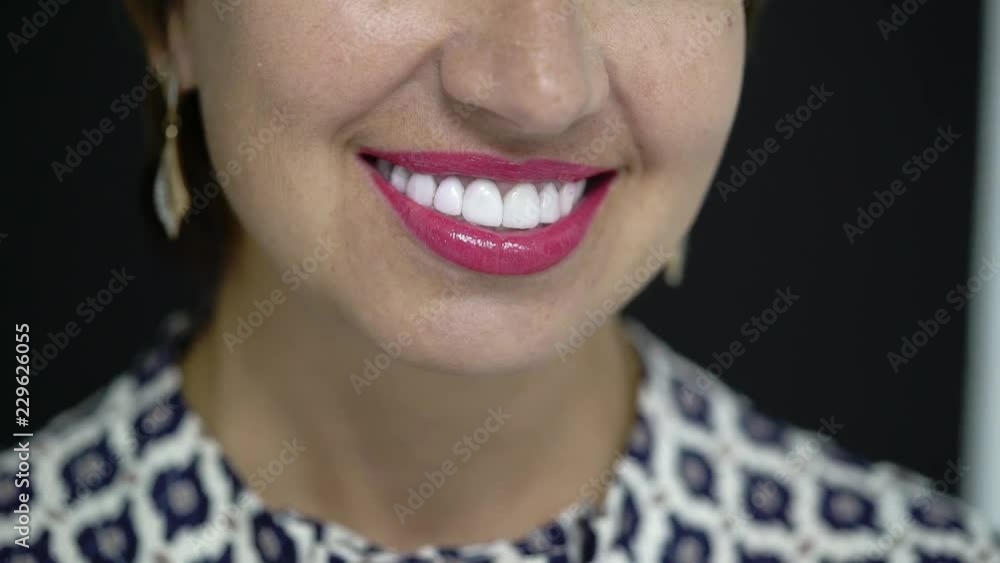 Dental and teethcare care concept. Portrait of gorgeous, adorable, good ...