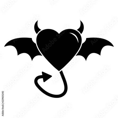 Heart With Devil Wings